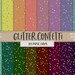 Gold Confetti Digital Paper, Gold Confetti Scrapbook Paper, Glitter ...