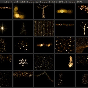 Christmas Bokeh Overlays, Bokeh Christmas Overlay, Christmas Overlays ...