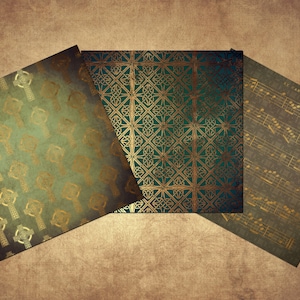 Celtic Digital Paper, Celtic Scrapbook Paper, St. Patrick's Day, Kelly ...