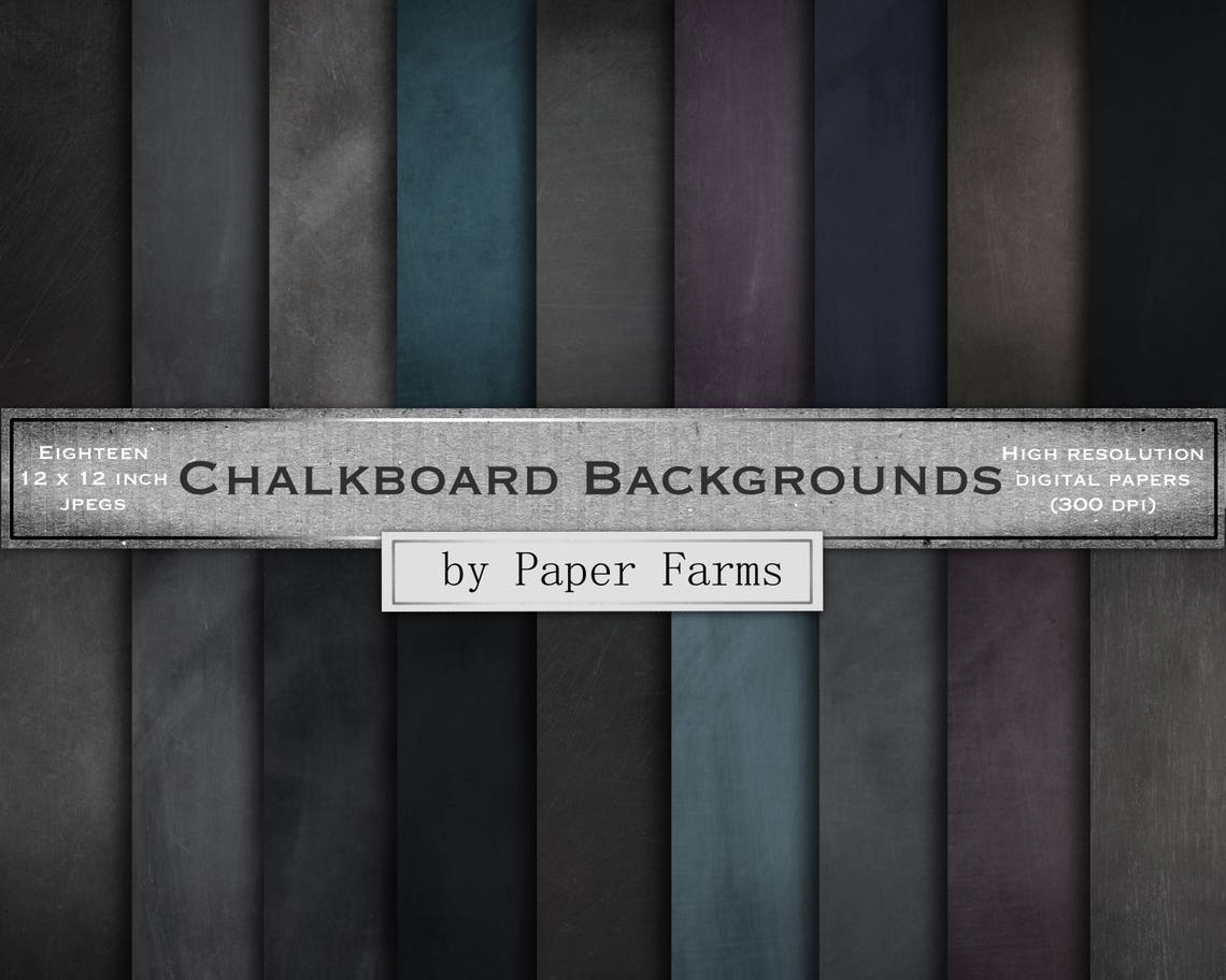 Chalkboard Backgrounds Chalkboard Digital Paper Chalkboard | Etsy