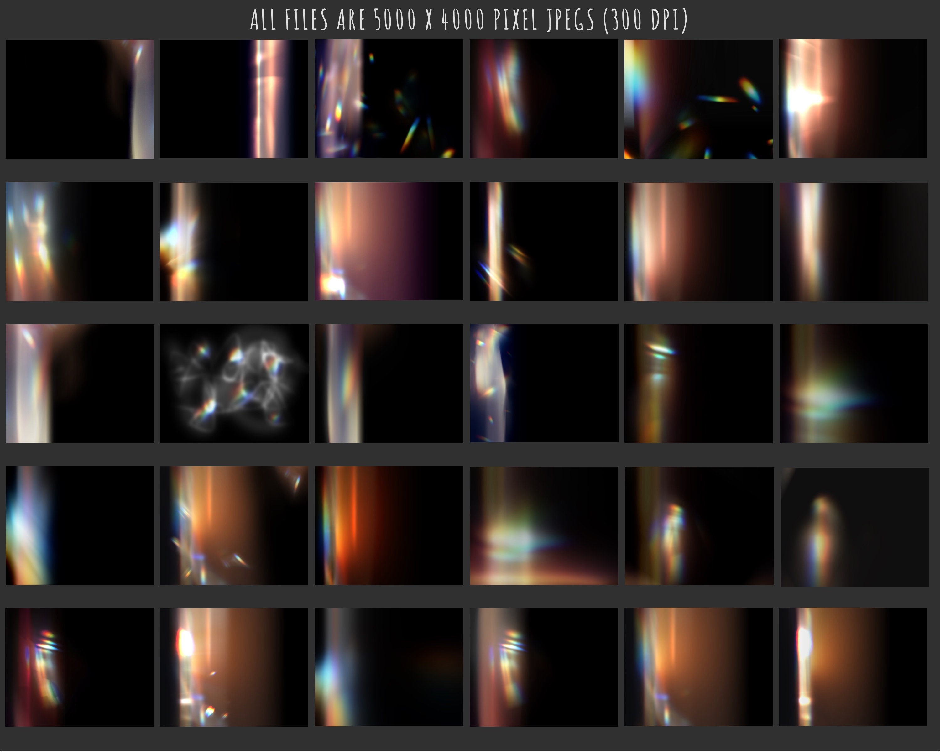 Prism Light Leak Overlays, Rainbow Light Leak Overlays, Light Leak ...