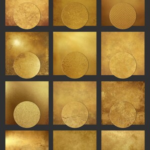 Gold Textures Bundle, Gold Digital Paper, Gold Textures, Gold Foil ...