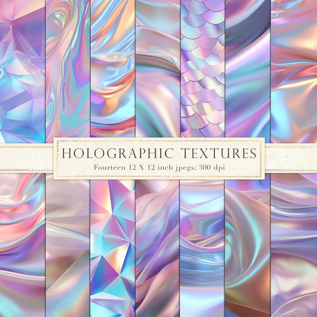 Holographic Digital Paper, Holographic Digital Textures, Silk, Fabric ...