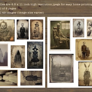 Creepy Ephemera, Creepy Vintage Image, Printable Ephemera, Horror ...