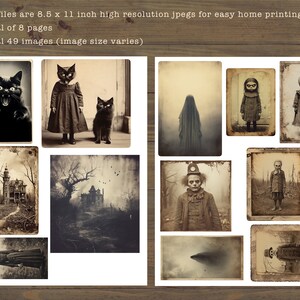 Creepy Ephemera, Creepy Vintage Image, Printable Ephemera, Horror ...