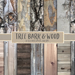 Tree Bark, Textures, Digital, Backgrounds, Digital Paper, Scrapbook ...