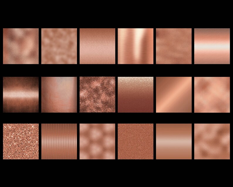 Rose Gold Digital Paper, Rose Gold Foil Digital Paper, Rose Gold ...