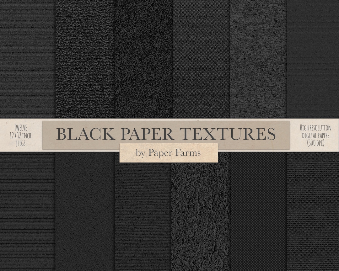 Black Paper Textures, Dark Paper Textures, Textured Paper, Black, Dark ...