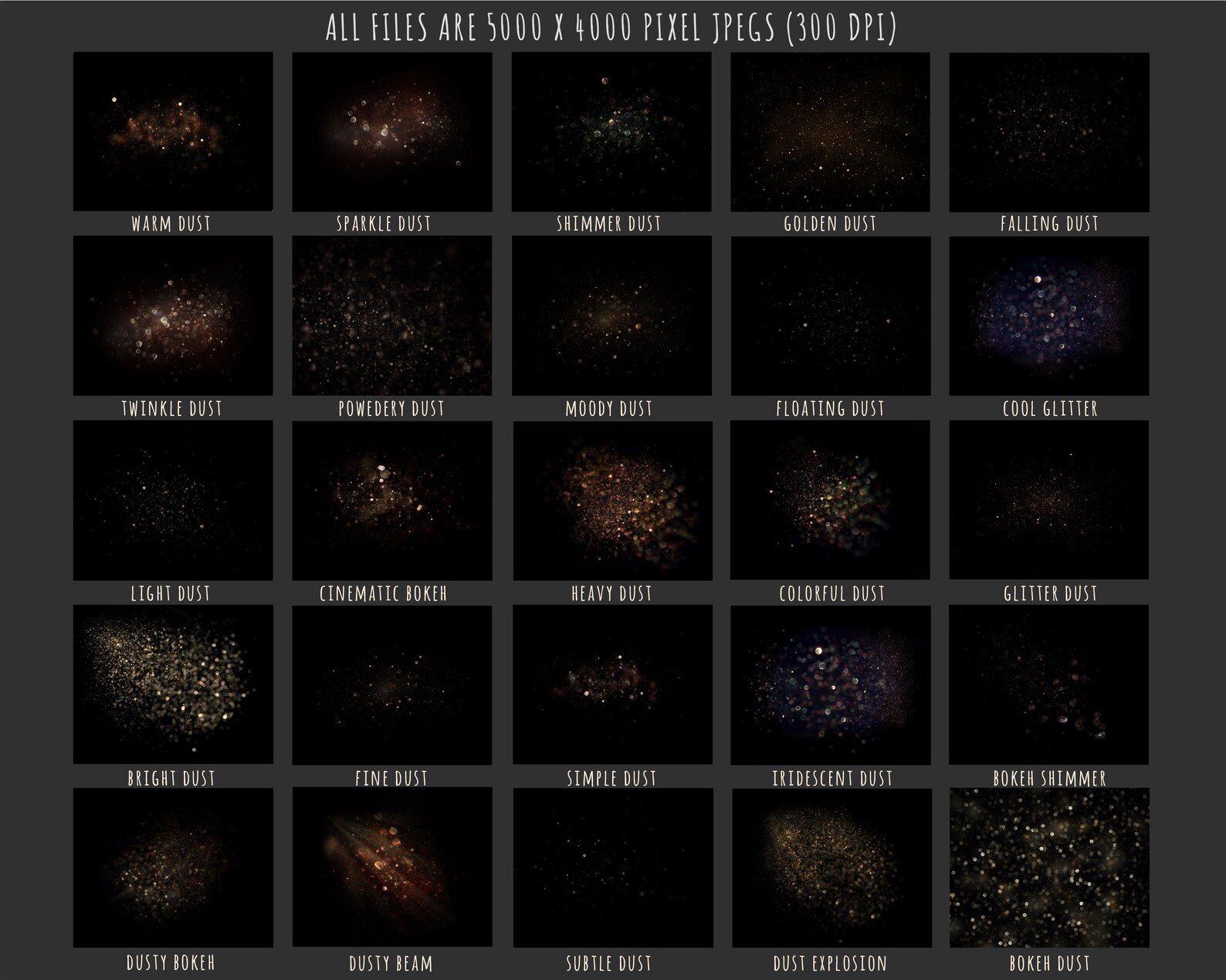 Cinematic Dust Overlays Dust Overlays Bokeh Dust Overlay - Etsy