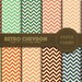 Retro Chevron Digital Paper, Chevron Digital Paper, Chevron ...