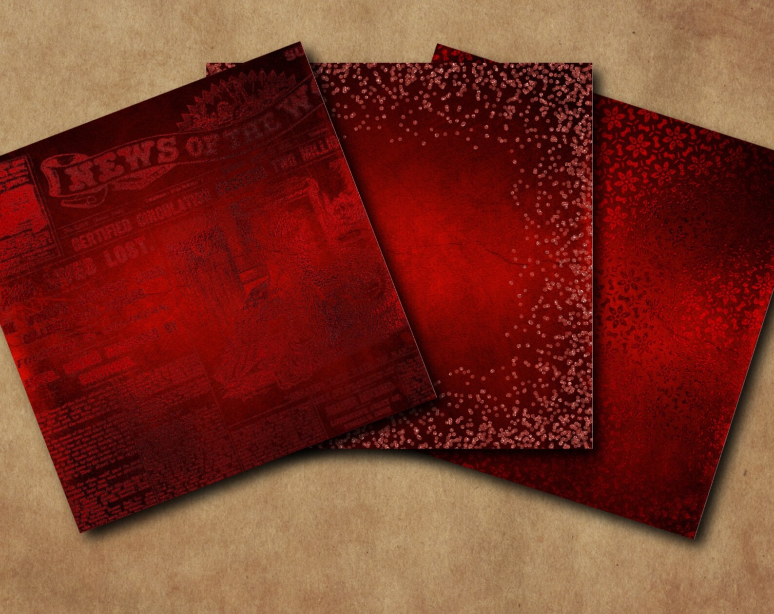 Red Digital Paper Red Velvet Metallic Red Valentine Digital - Etsy