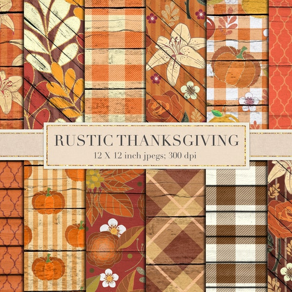 Rustic Thanksgiving - Etsy
