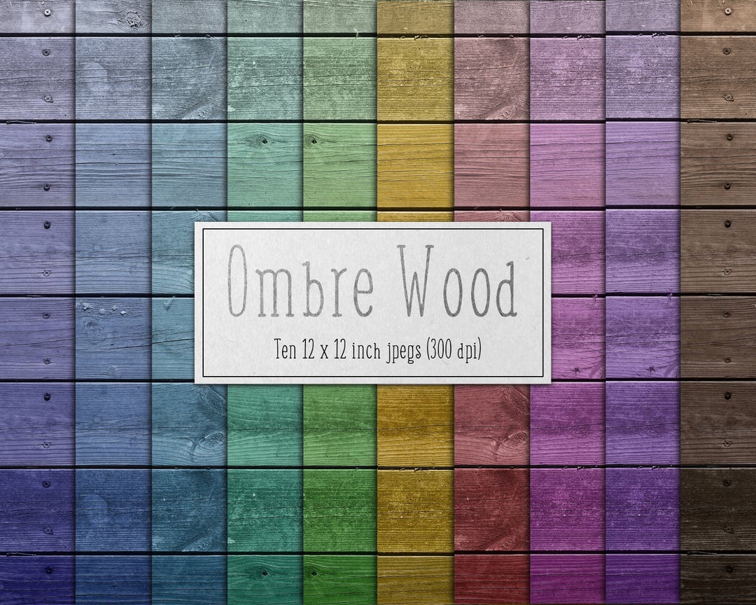 Ombre Wood, Wood Panels, Ombre, Digital Paper, Scrapbook Paper ...