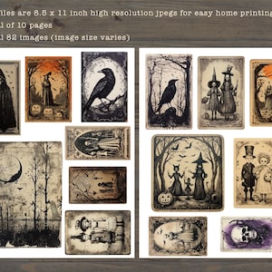 Printable Halloween Ephemera, Halloween Junk Journal Kit, Halloween ...
