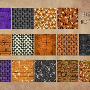 Halloween Wood, Rustic Halloween, Digital Paper, Backgrounds, Patterns ...