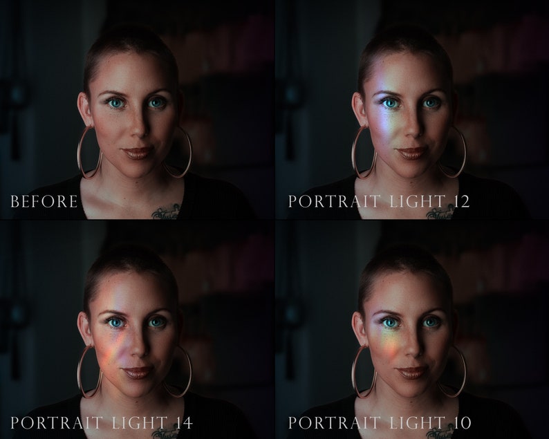 Portrait Light Leaks Portrait Overlays Light Leak Overlays | Etsy