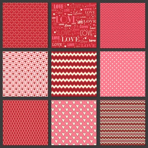 Valentine Digital Paper, Valentine Scrapbook Paper, Love, Romance ...