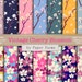 Spring Flower Digital Paper, Vintage Flower Digital Paper, Cherry ...