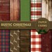 Rustic Christmas Digital Paper, Rustic Christmas Scrapbooking Paper ...