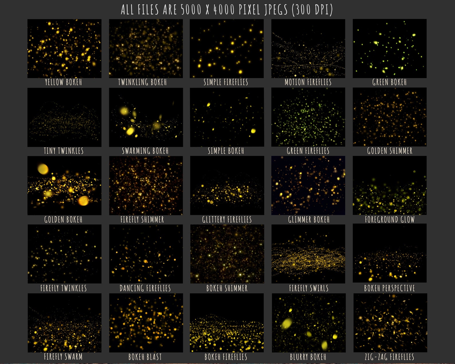 Firefly Bokeh, Bokeh Fireflies, Overlay, Overlays, Green Fireflies ...
