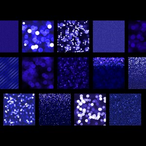 Blue Bokeh and Glitter, Digital Paper, Scrapbook Paper, Backgrounds ...