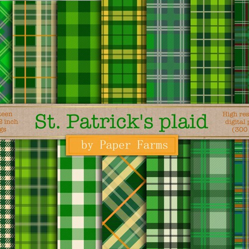 St. Patrick's Day Digital Paper Scrapbook Paper Celtic - Etsy