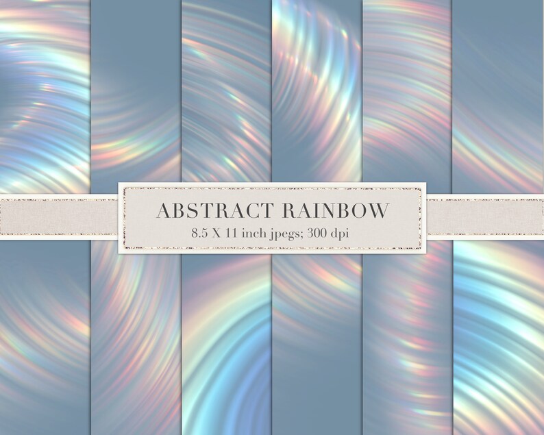 Rainbow Digital Paper Prism Digital Paper Rainbow Abstract - Etsy