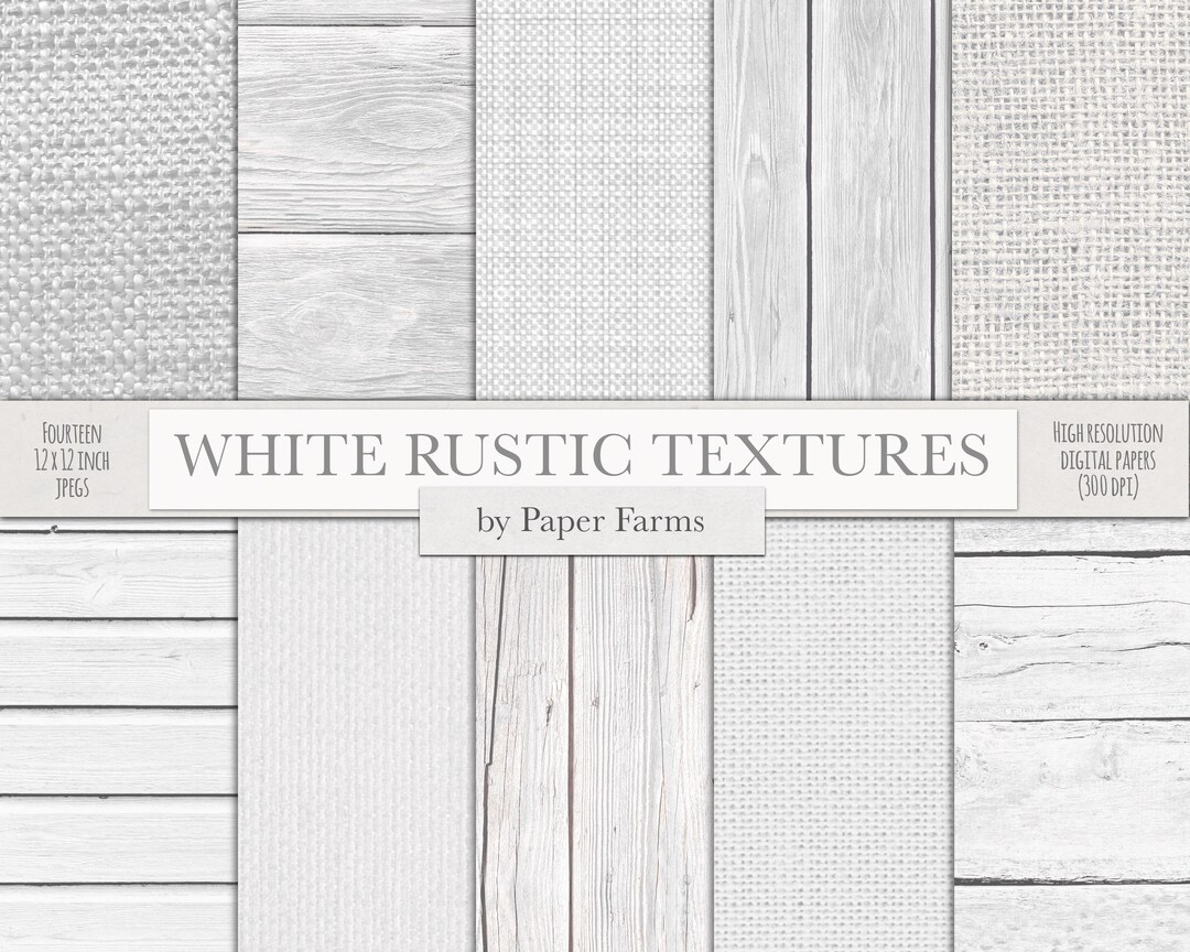White Digital Paper, Rustic White, White Rustic, Digital Paper ...