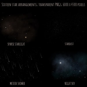 Night Sky Overlays, Transparent Pngs, Starlight Overlay, Star Overlays ...