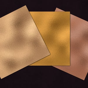 Metallic Foil Digital Paper, Metallic Foil Scrapbook Paper, Metallic ...