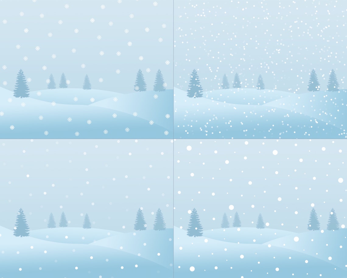 Snow Clipart, Snow Overlay, Winter Clipart, Illustration, Illustrated ...
