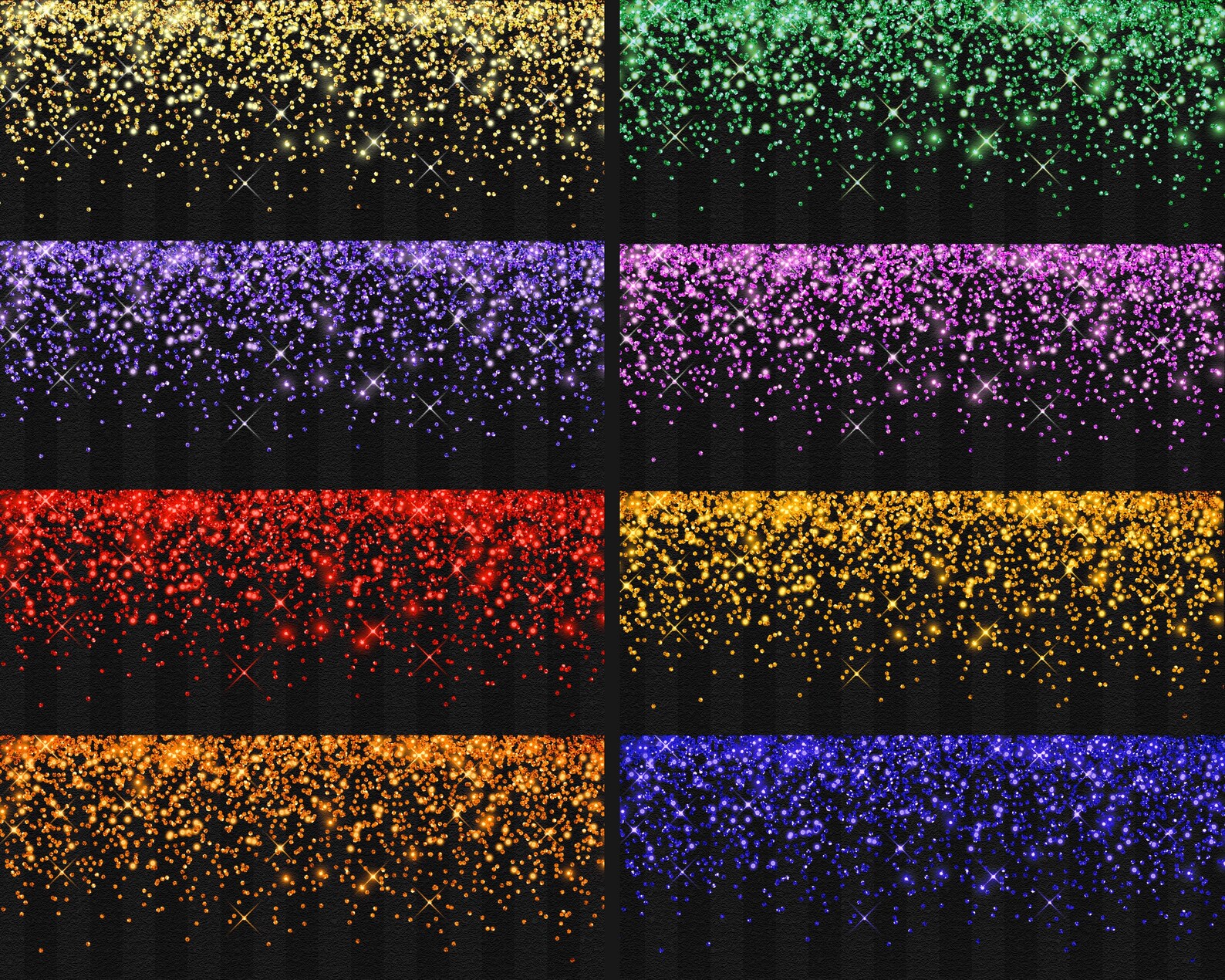 Glitter Borders Glitter Overlays Glitter Confetti Confetti - Etsy