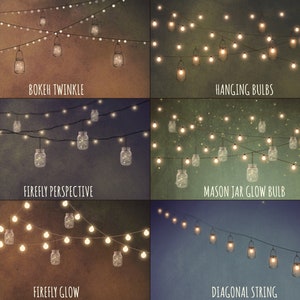 Fairy Lights, Mason Jars, Light Strings, Clipart, Illustrations, Moody ...