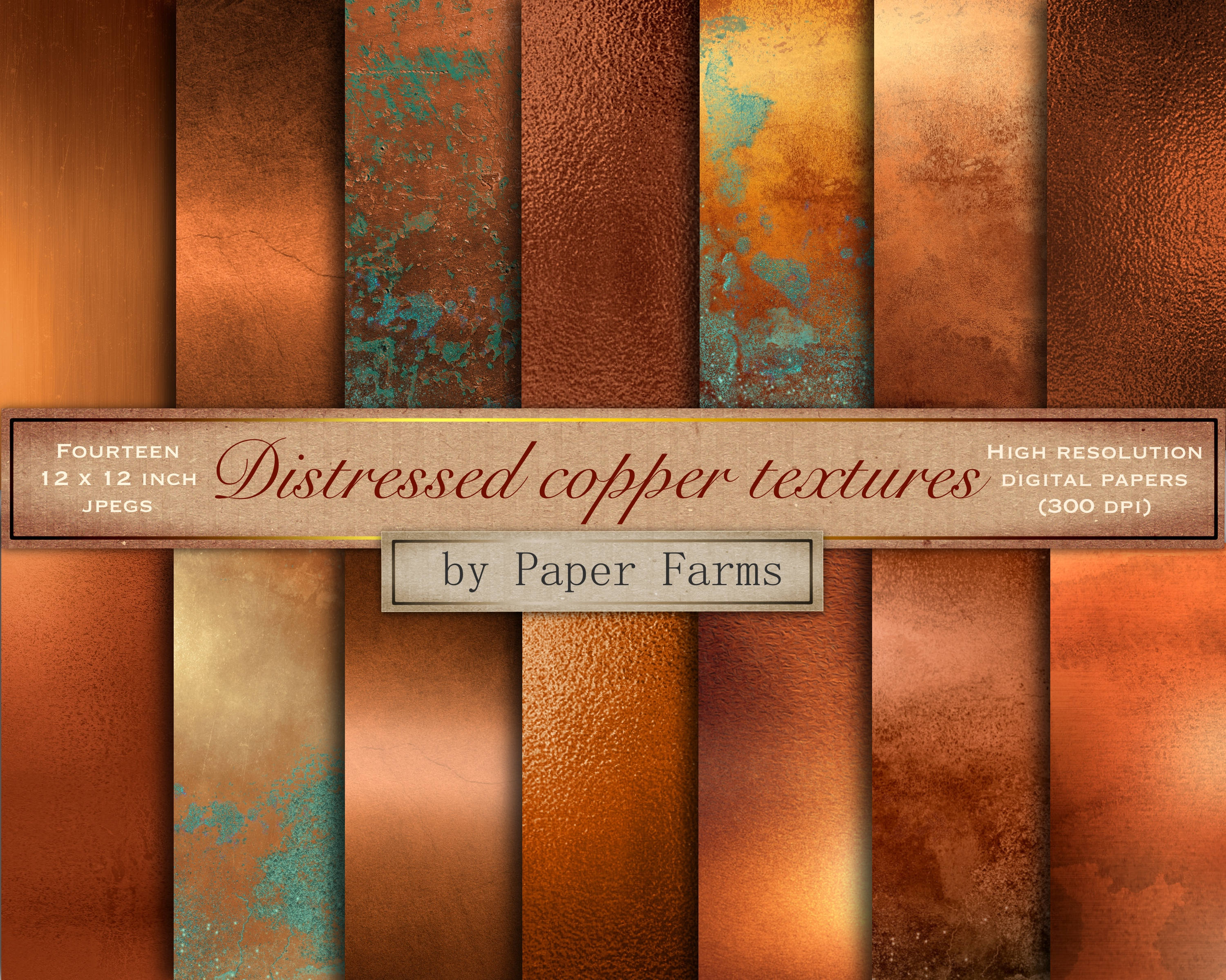 Distressed copper aged copper antique copper copper | Etsy