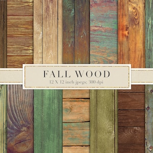 Fall Wood Digital Paper, Autumn Wood, Fall Wood, Fall Textures, Digital ...