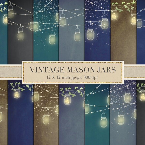 Mason Jar With Lights - Etsy