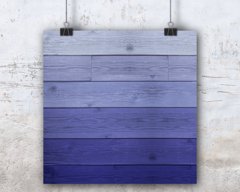 Ombre Wood Blue Ombre Digital Paper Scrapbook Paper | Etsy