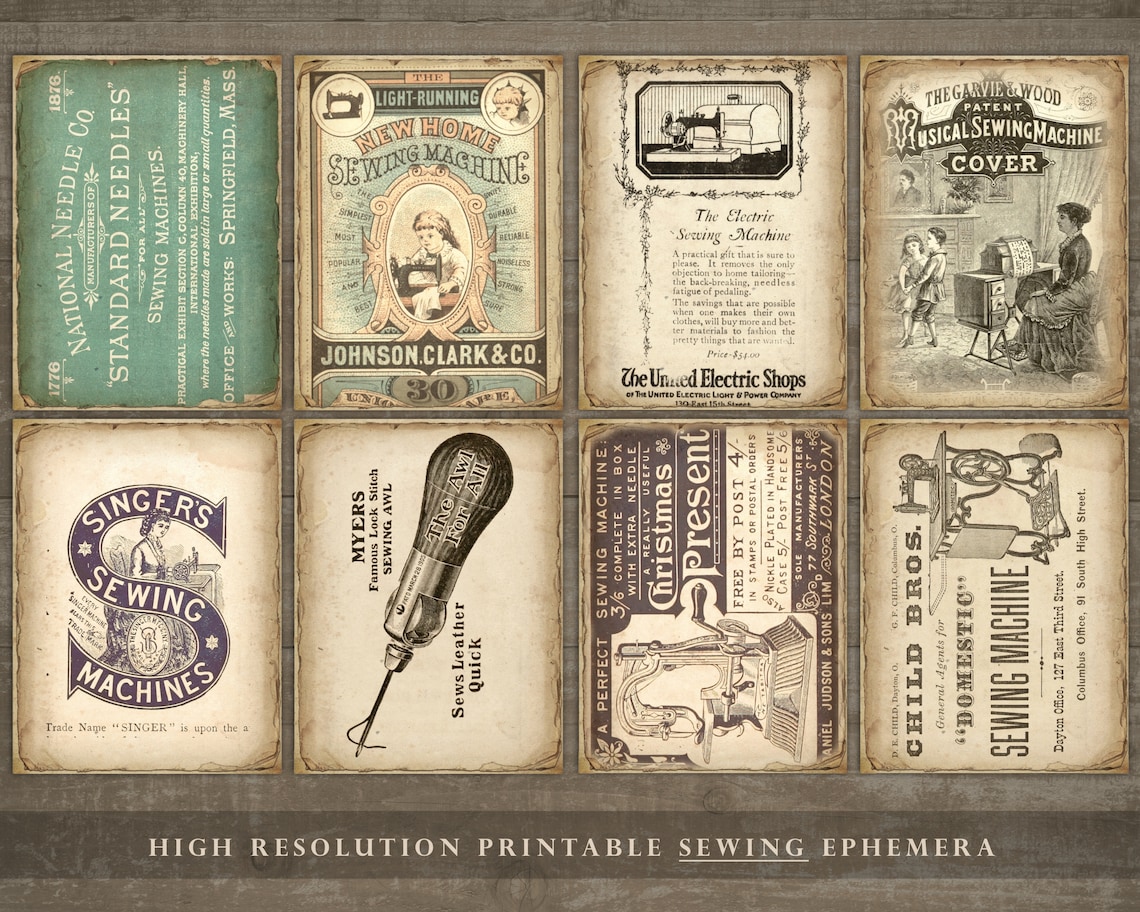 Vintage Sewing Sheets Vintage Sewing Ads Sewing Machine - Etsy