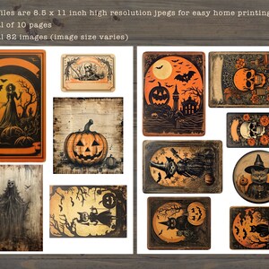 Printable Halloween Ephemera, Halloween Junk Journal Kit, Halloween ...