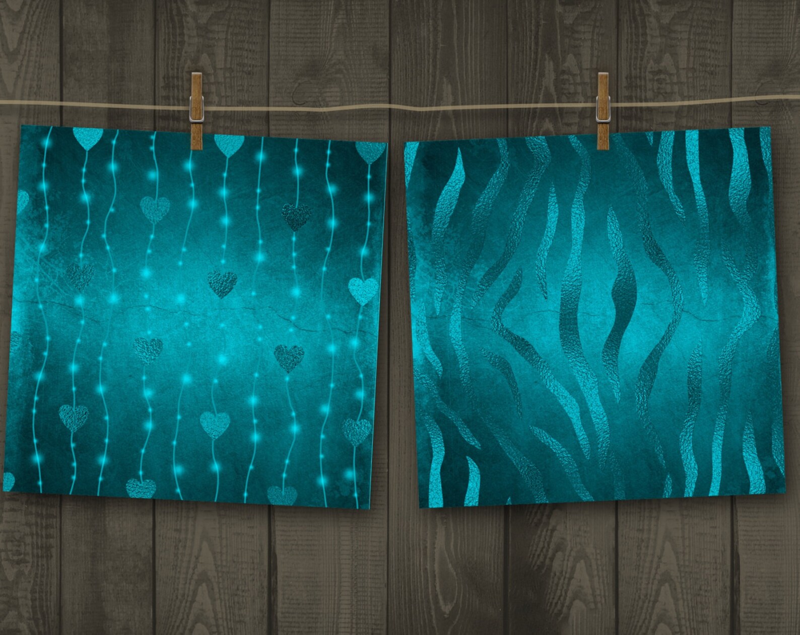 Vintage Teal Digital Paper Metallic Teal Digital Paper Teal - Etsy