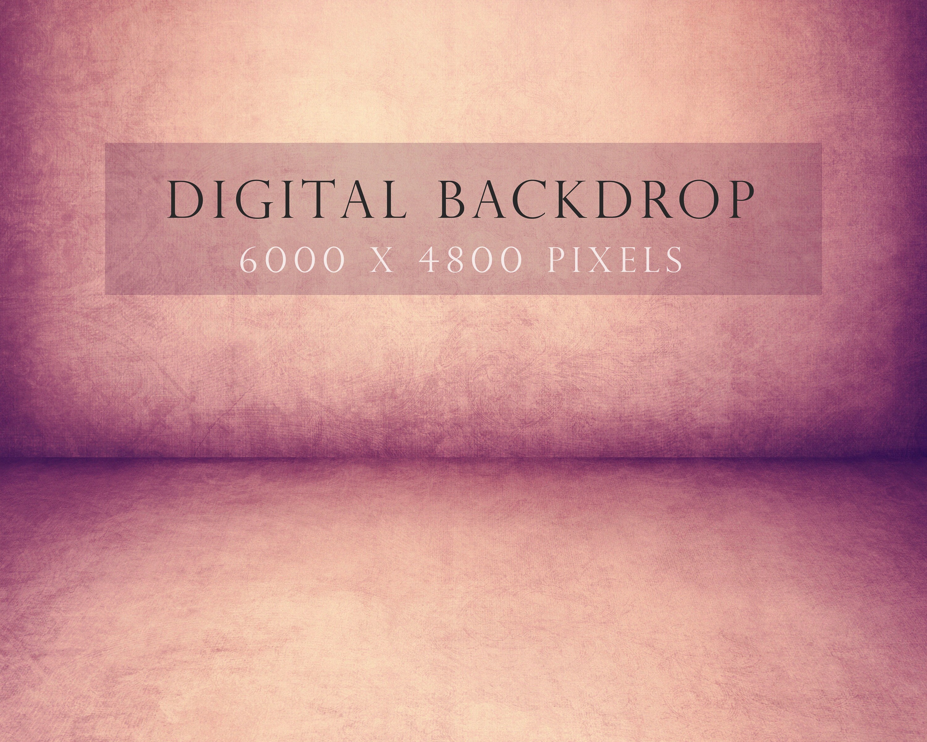 Rose Digital Backdrop Textured Photography Paper Bright | Etsy