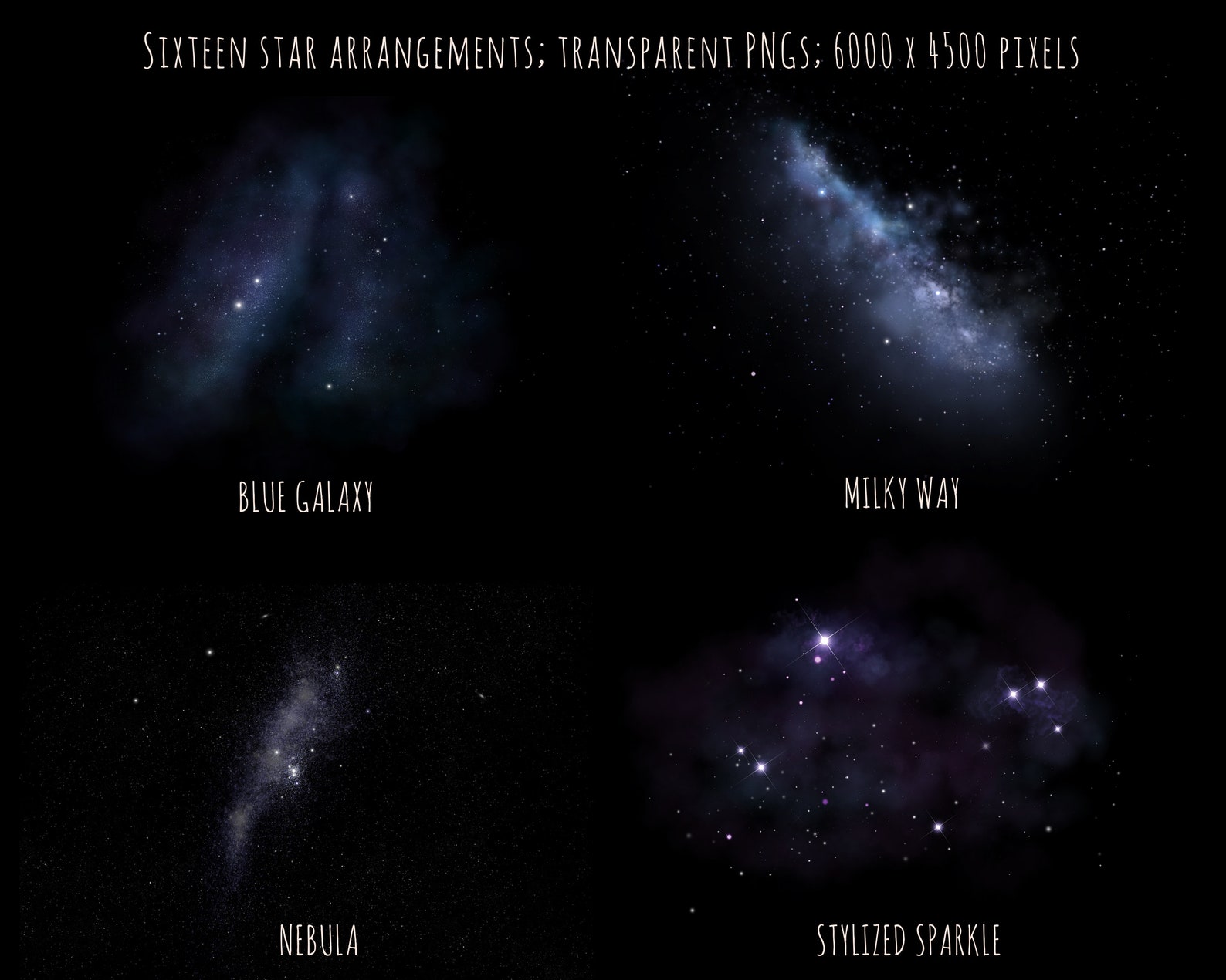 Night Sky Overlays Transparent Pngs Starlight Overlay Star - Etsy