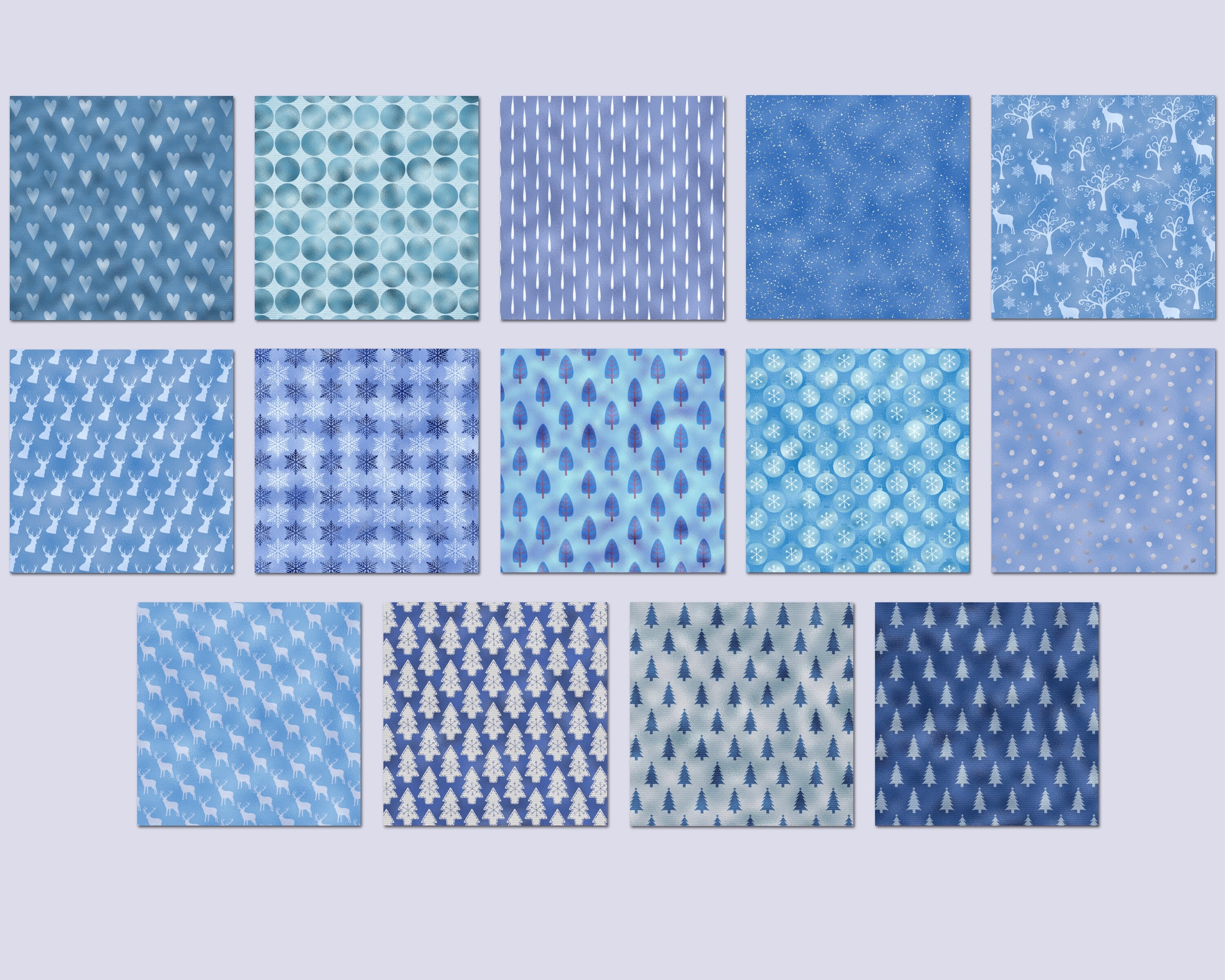 Winter Digital Paper Ice Digital Paper Christmas Foil | Etsy