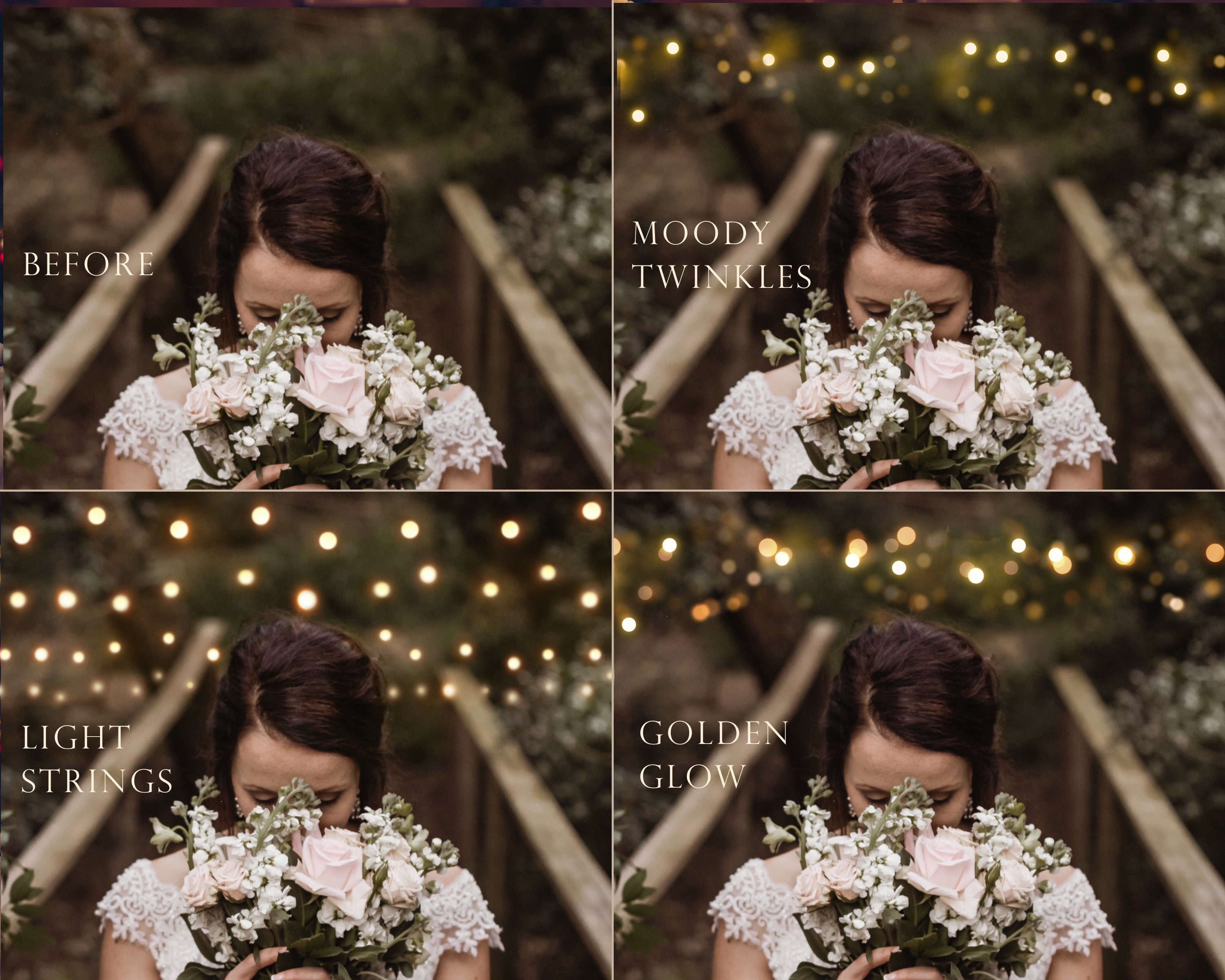 Bokeh String Lights Bokeh Fairy Lights Photoshop Overlays | Etsy