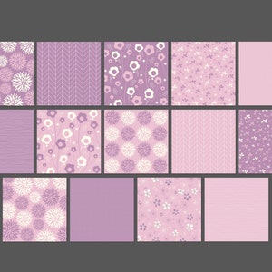 Lavender Digital Paper, Lavender Scrapbook Paper, Lavender Patterns ...