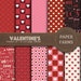 Valentine's Day Digital Paper, Love Digital Paper, Hearts Digital Paper ...