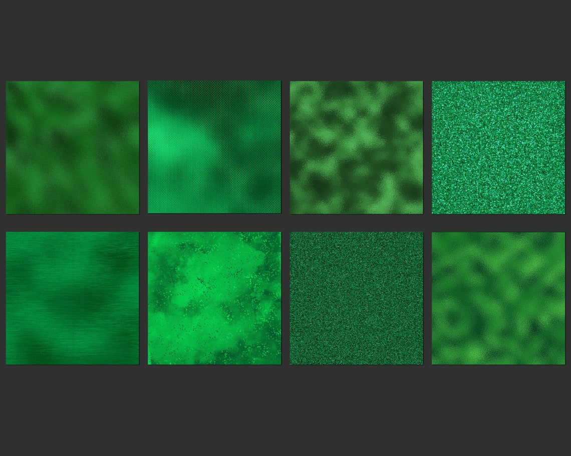 Green Foil Green Glitter Green Metal Digital Paper | Etsy