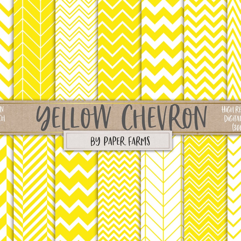 Yellow Chevron - Etsy