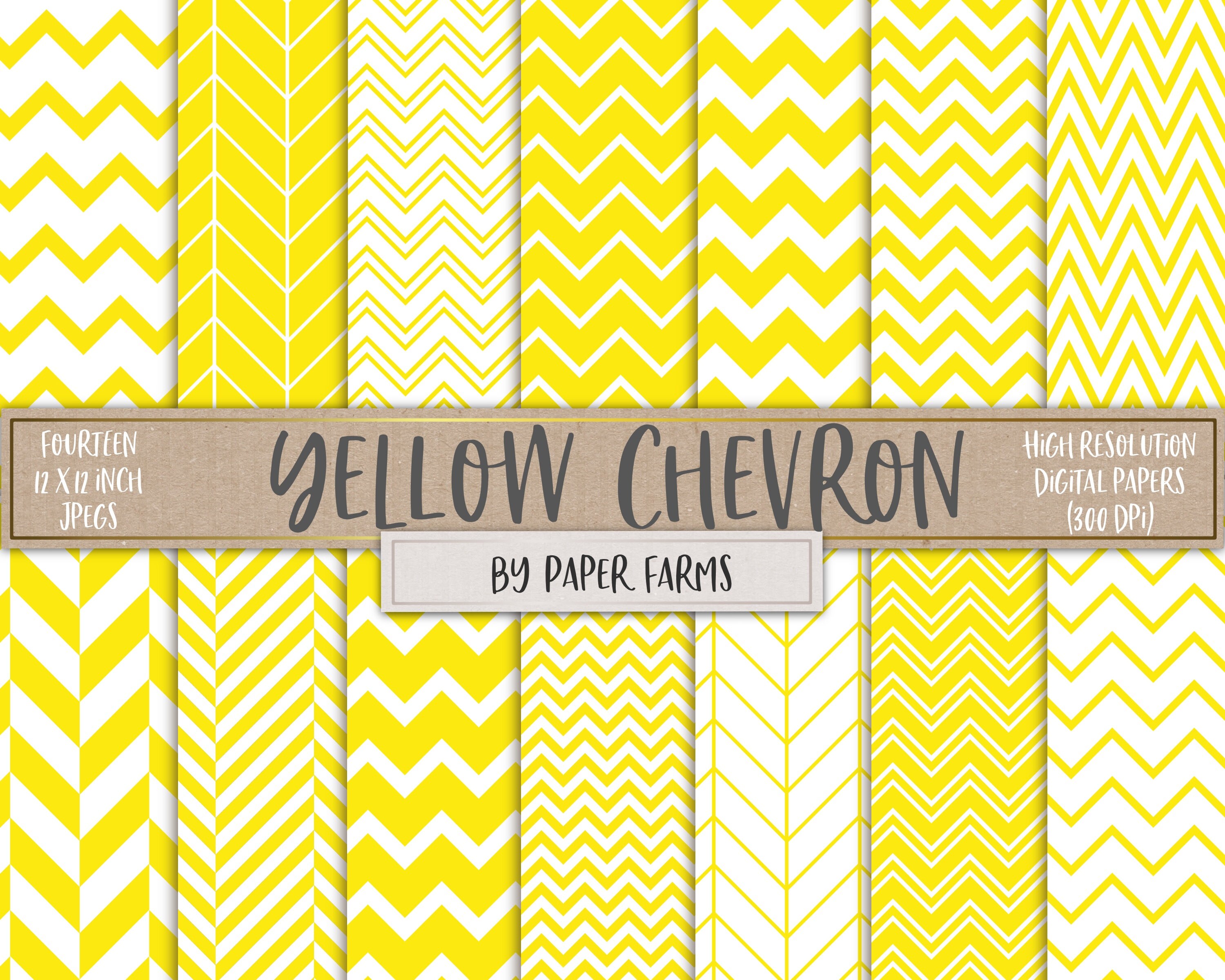 Yellow Chevron Background