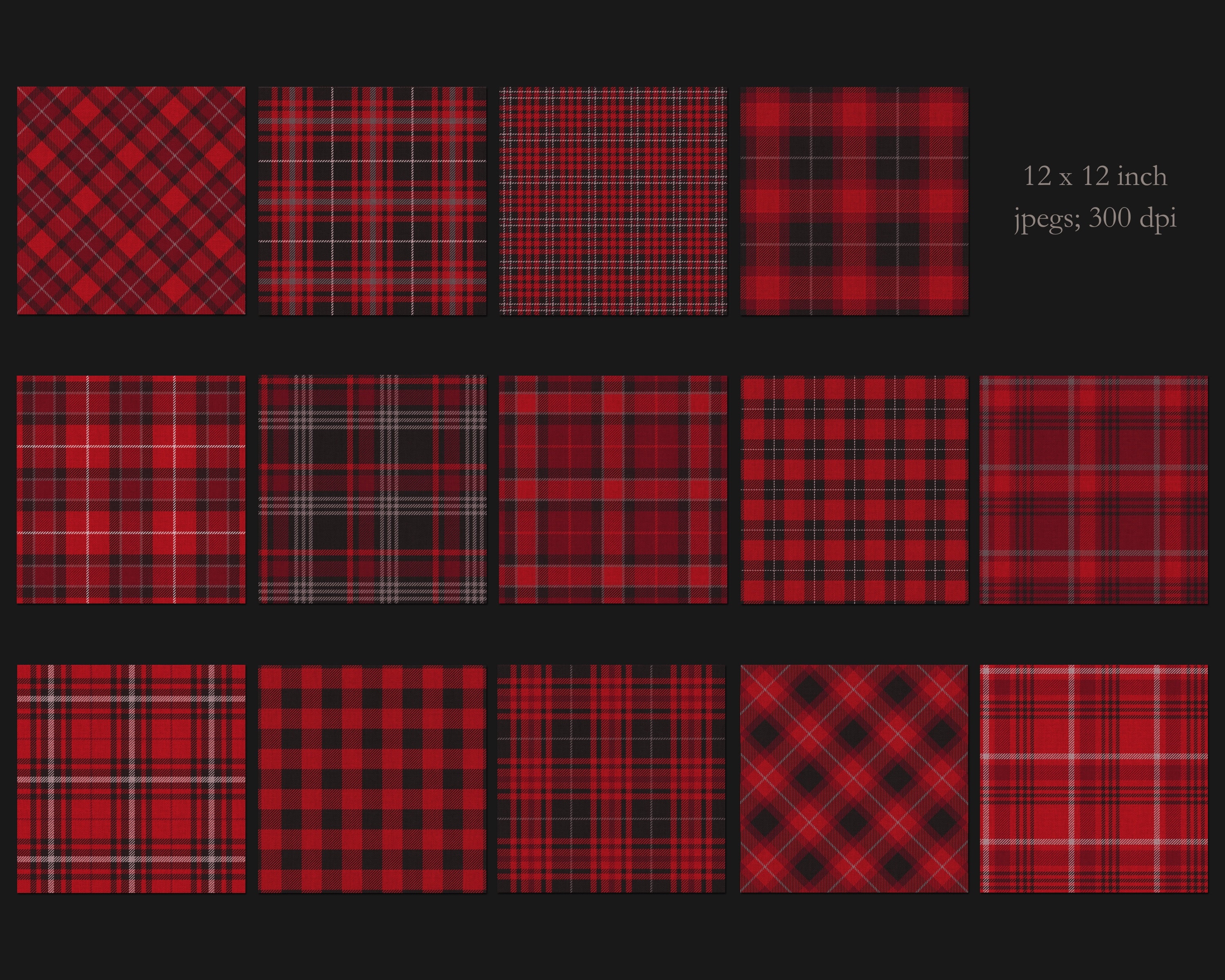 Lumberjack Plaid, Black and Red Plaid, Red and Black Plaid, Lumberjack ...